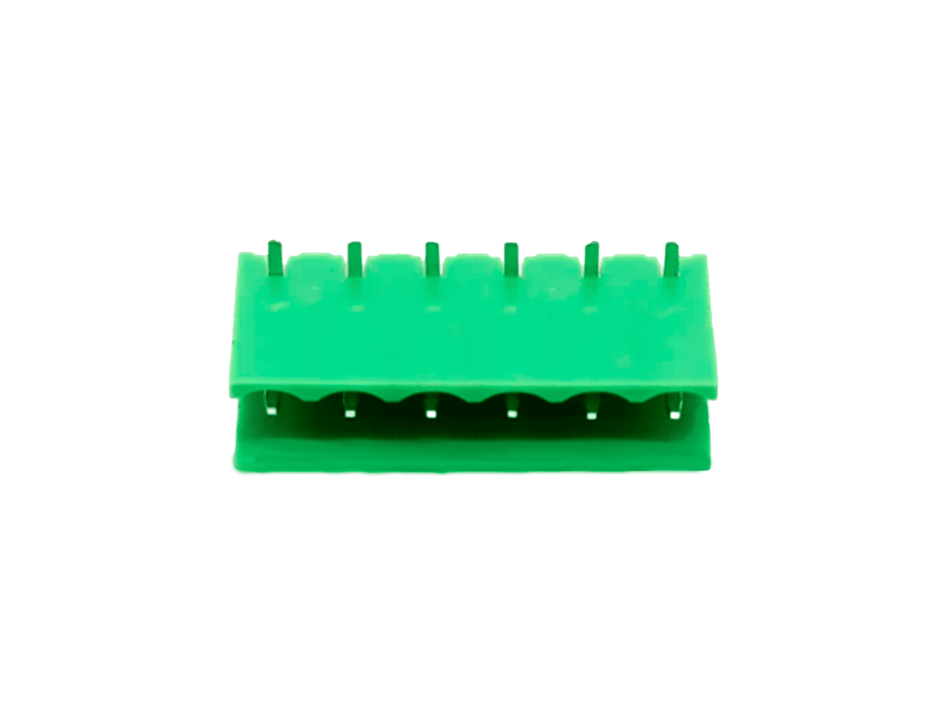 BORNERA 6 PIN EN L VERDE