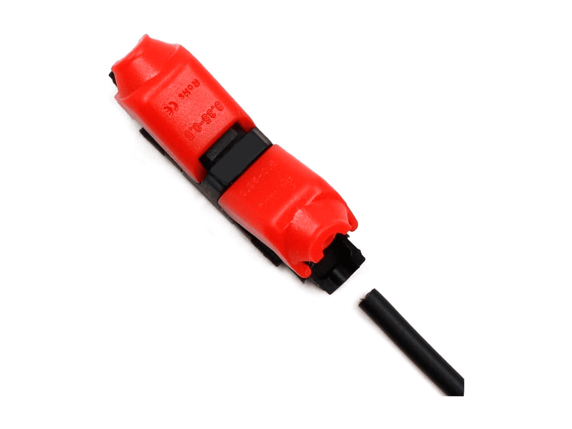 Conector rápido tipo I sencillo rojo D1 – 10A 300V para cables 18–24 ...