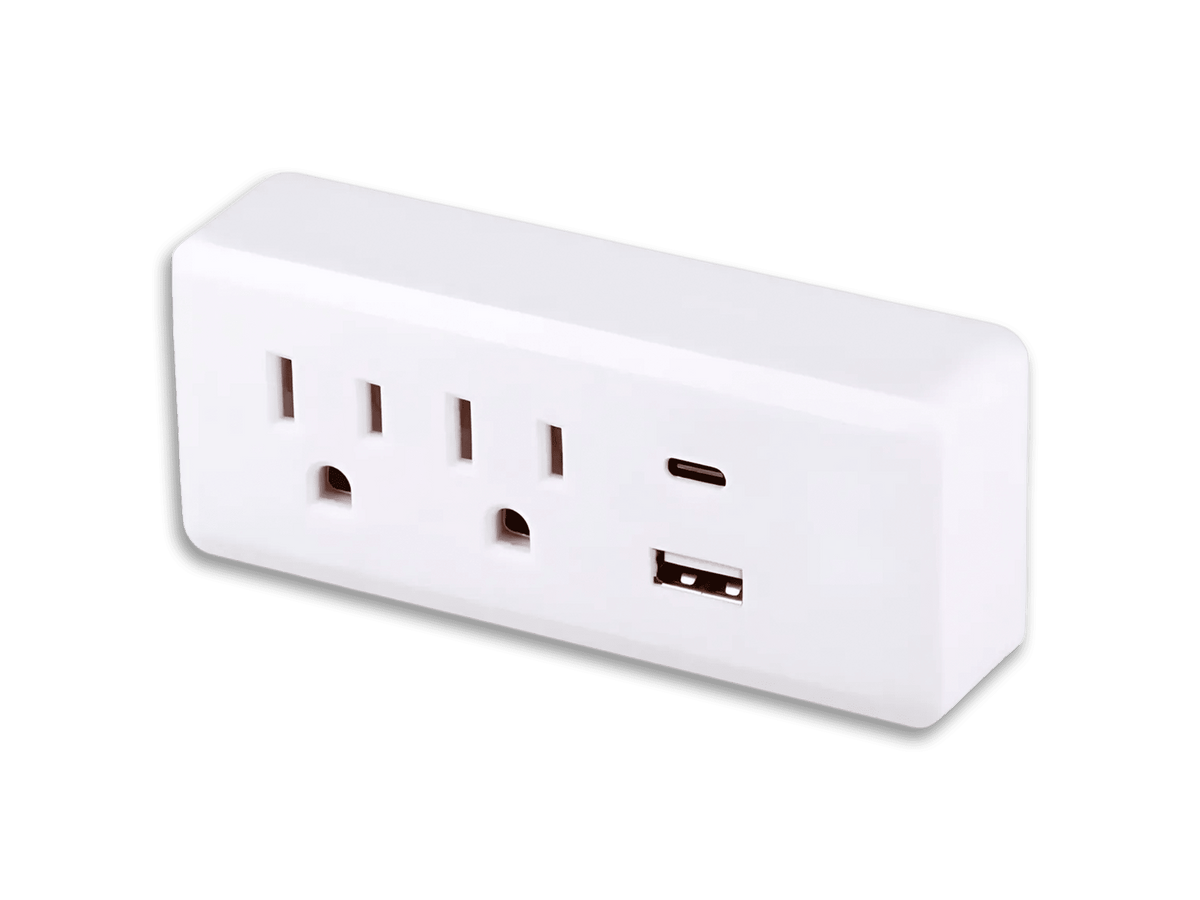 Multitoma USB 2 salidas Tipo A y C | Energía y carga rápida en un solo ...